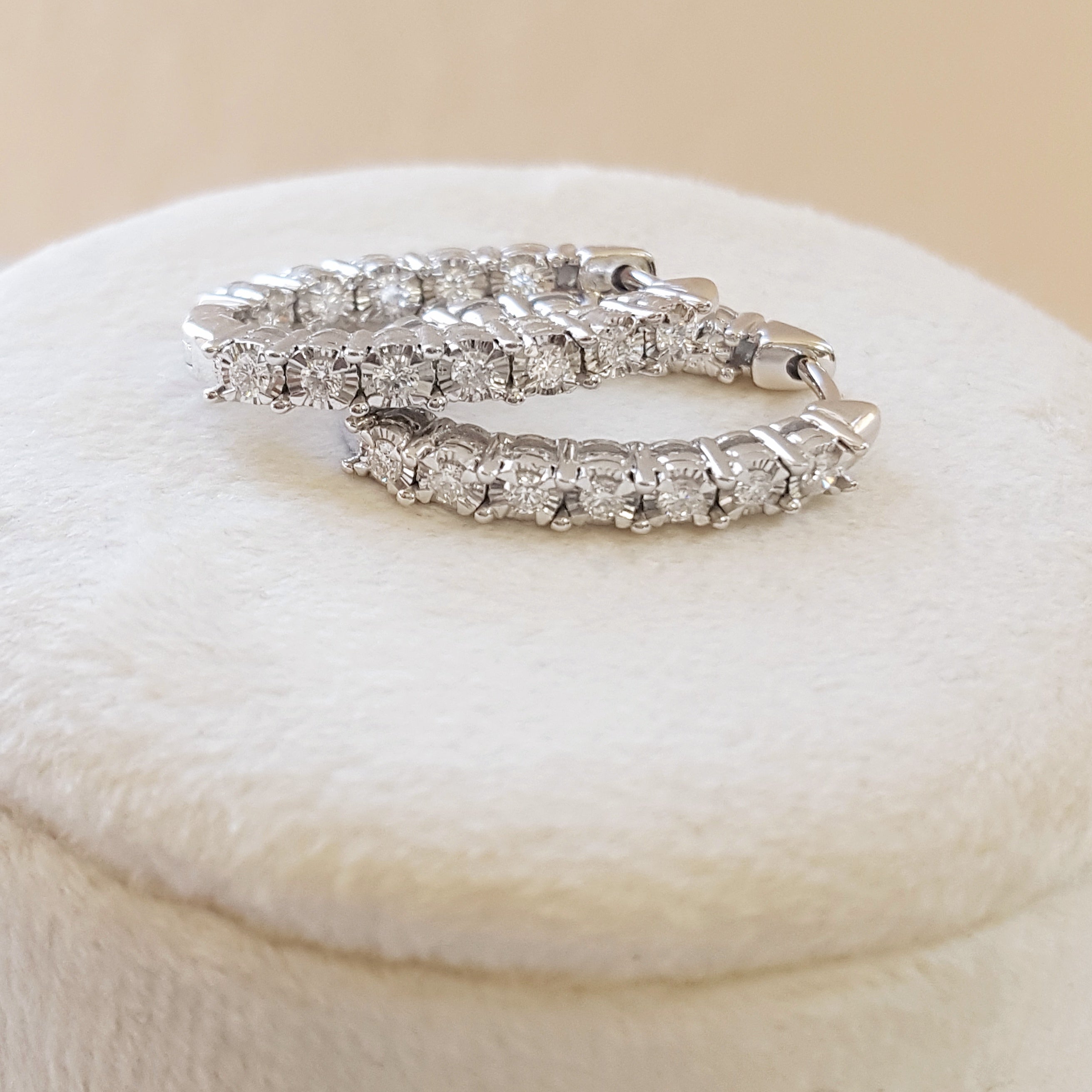 Inside-Outside True Reflection Oblong Hoops – Sami Fine Jewelry