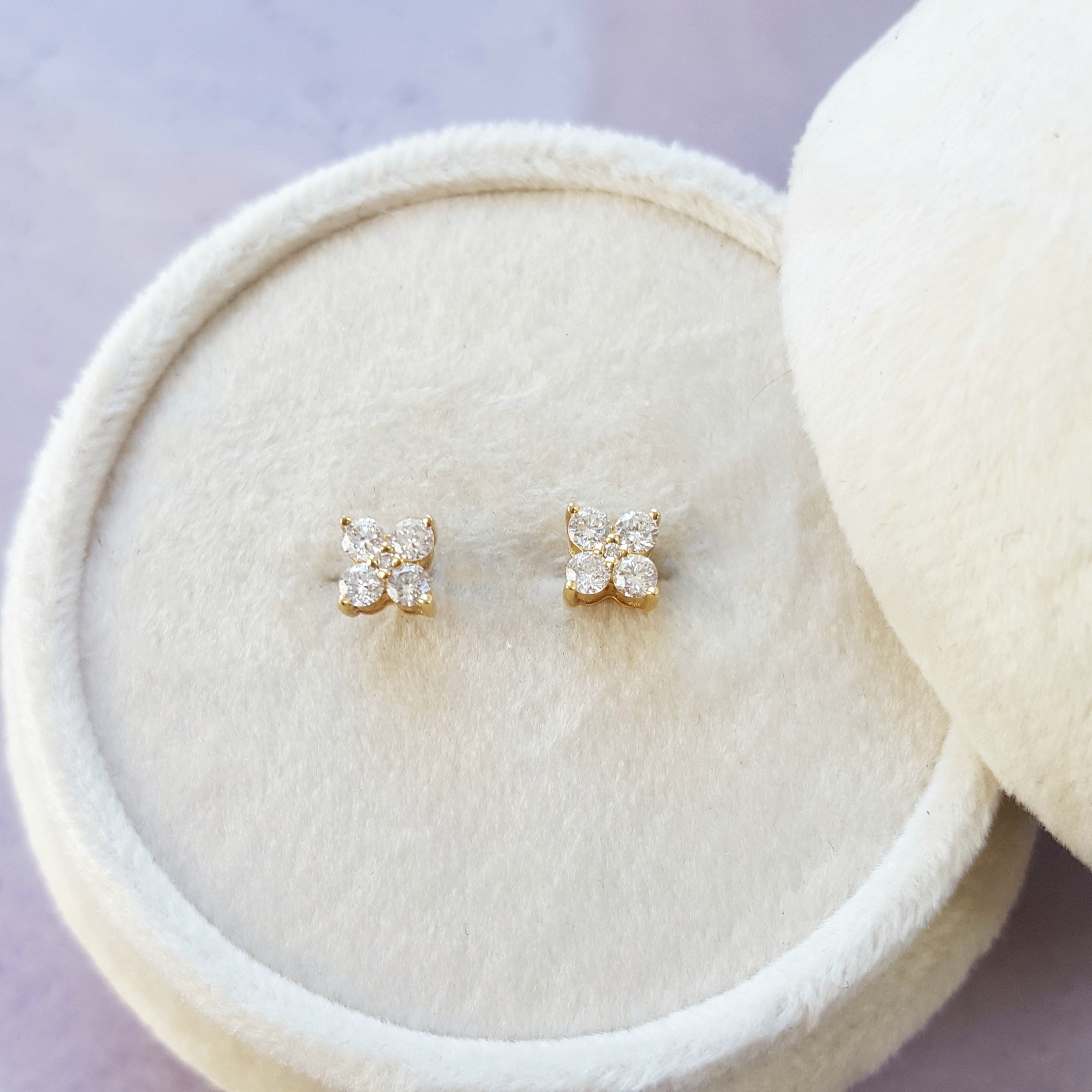 Touch of Diamond Studs – Sami Fine Jewelry