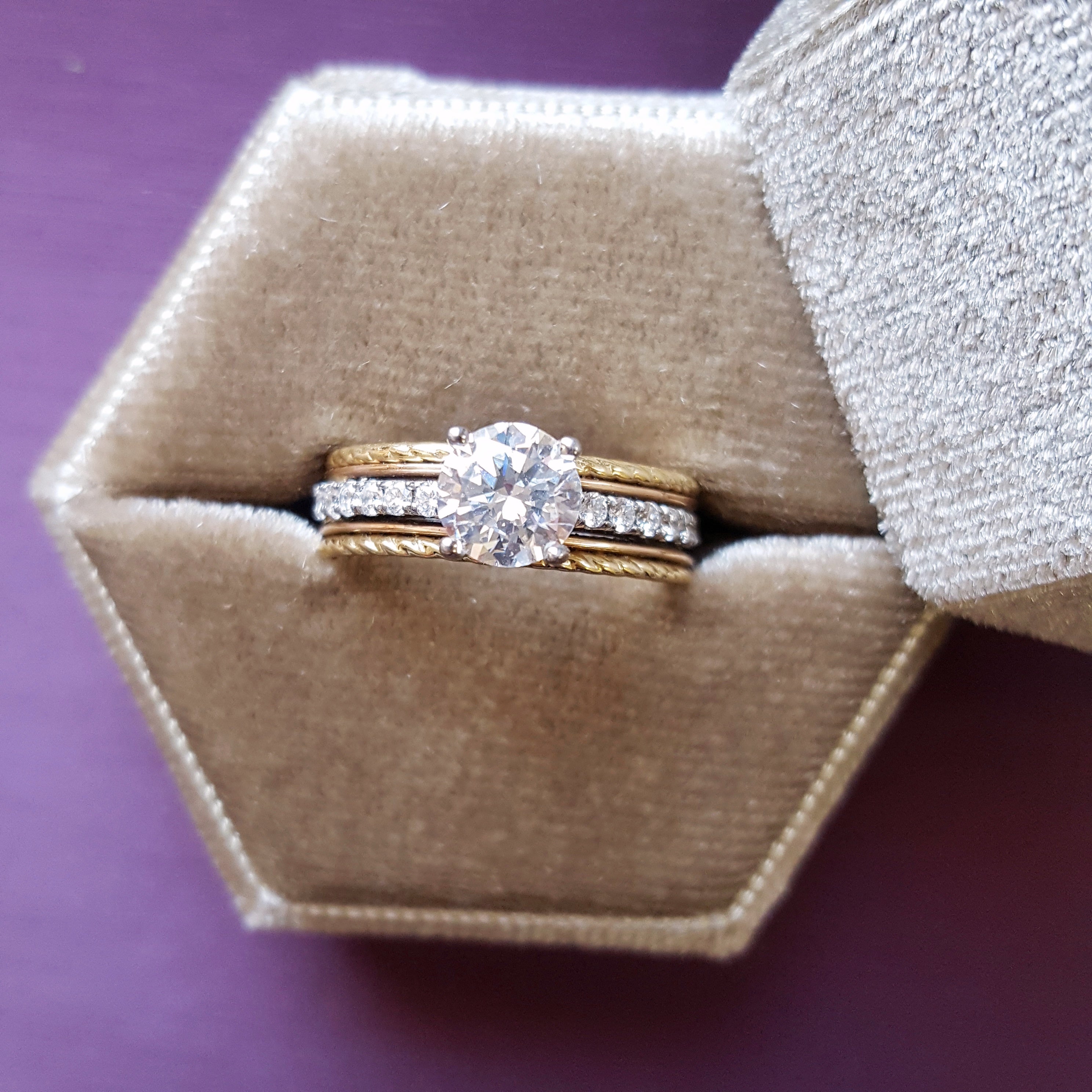 Southwestern Rope Texture Engagement Ring Semi Mount – Sami Fine Jewelry