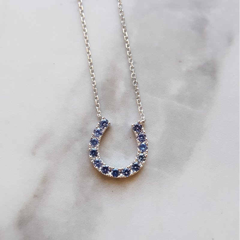 Parlé Montana Sapphire Horseshoe Pendant – Sami Fine Jewelry