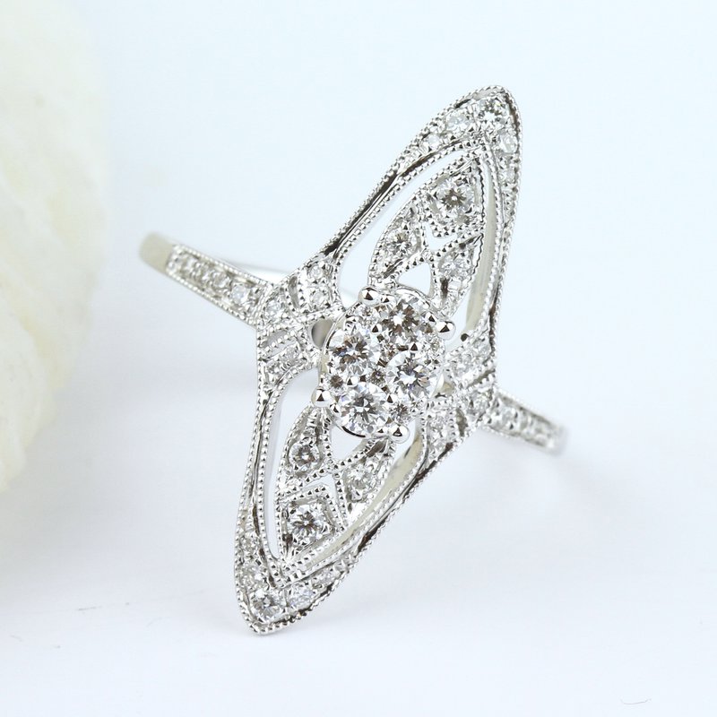 Parade Engagement Rings Asymmetrical Diamond Ring Setting By Parade